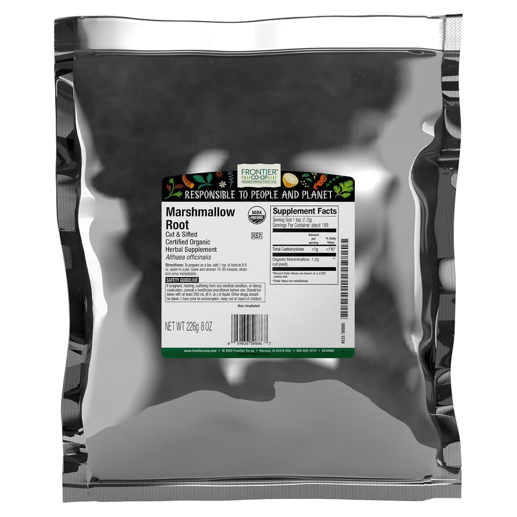 Frontier Co-op organic marshmallow root benefits