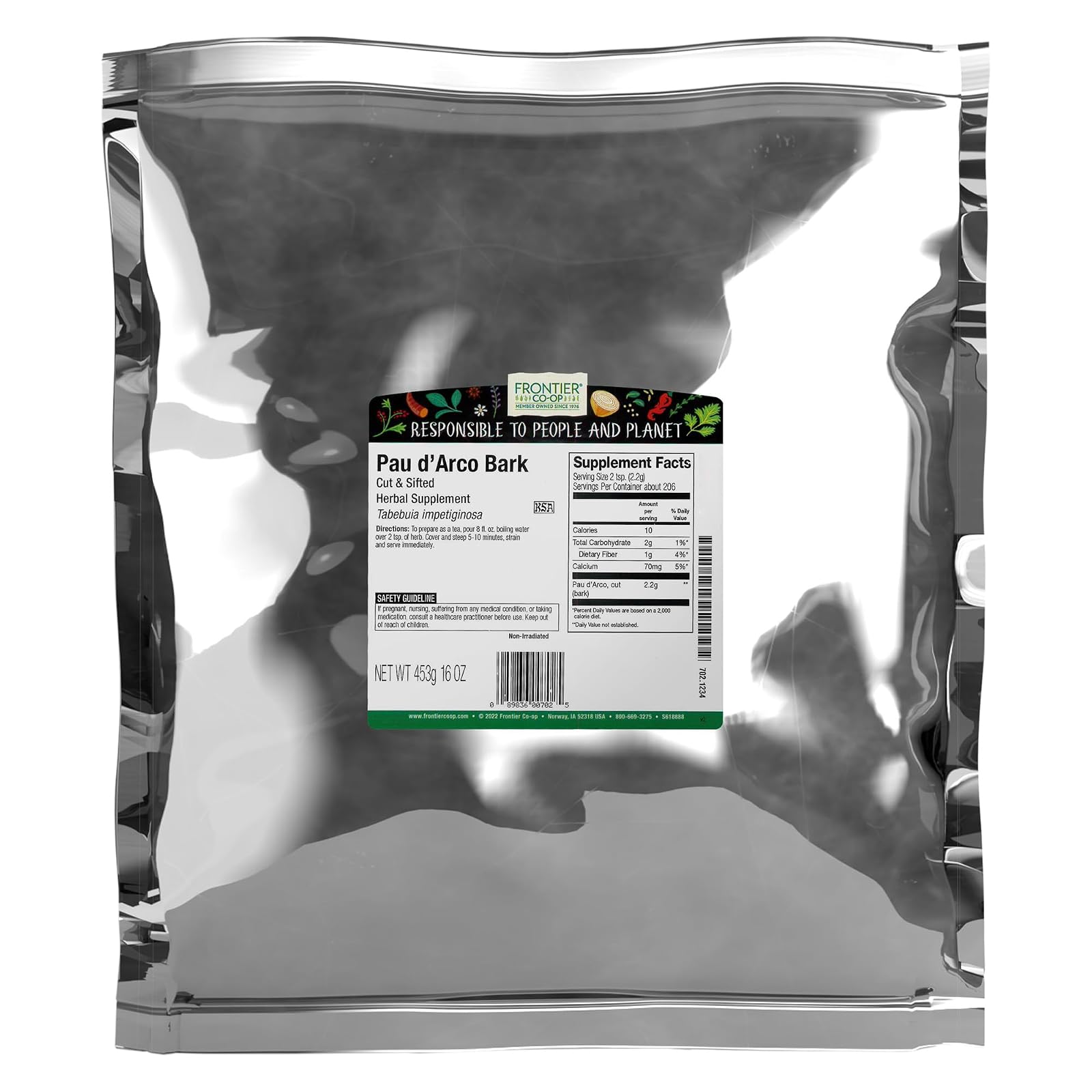 Frontier Co-op Pau d'Arco herbal tea