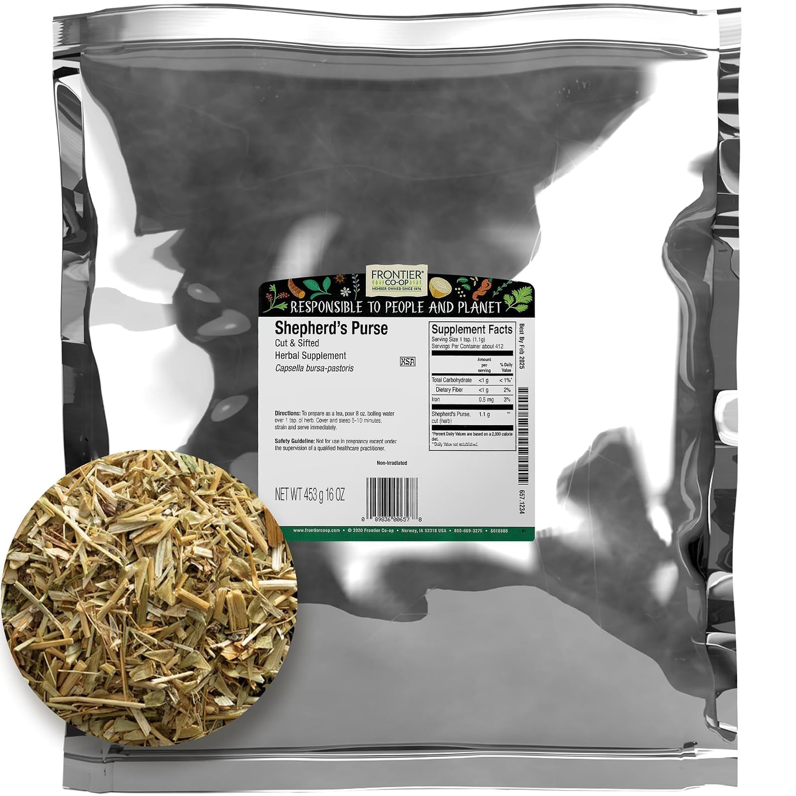 Frontier Co-op Shepherd's Purse herbal tea