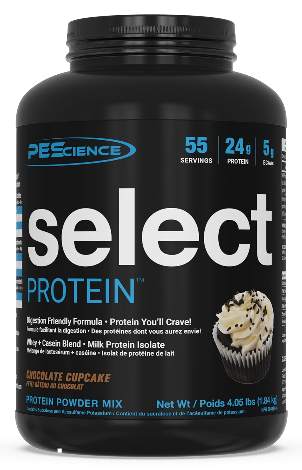 Frosted chocolate cupcake protein powder