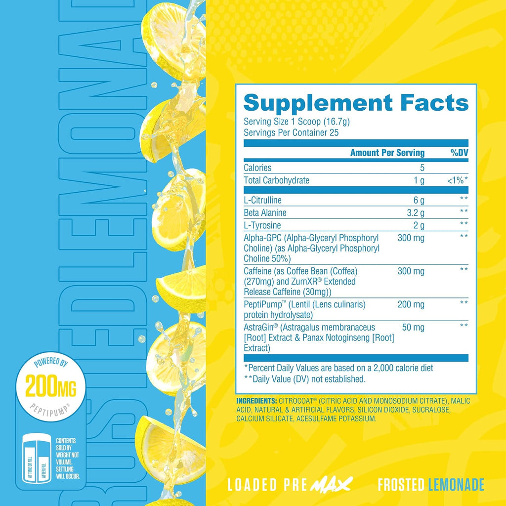 Frosted Lemonade pre workout for endurance