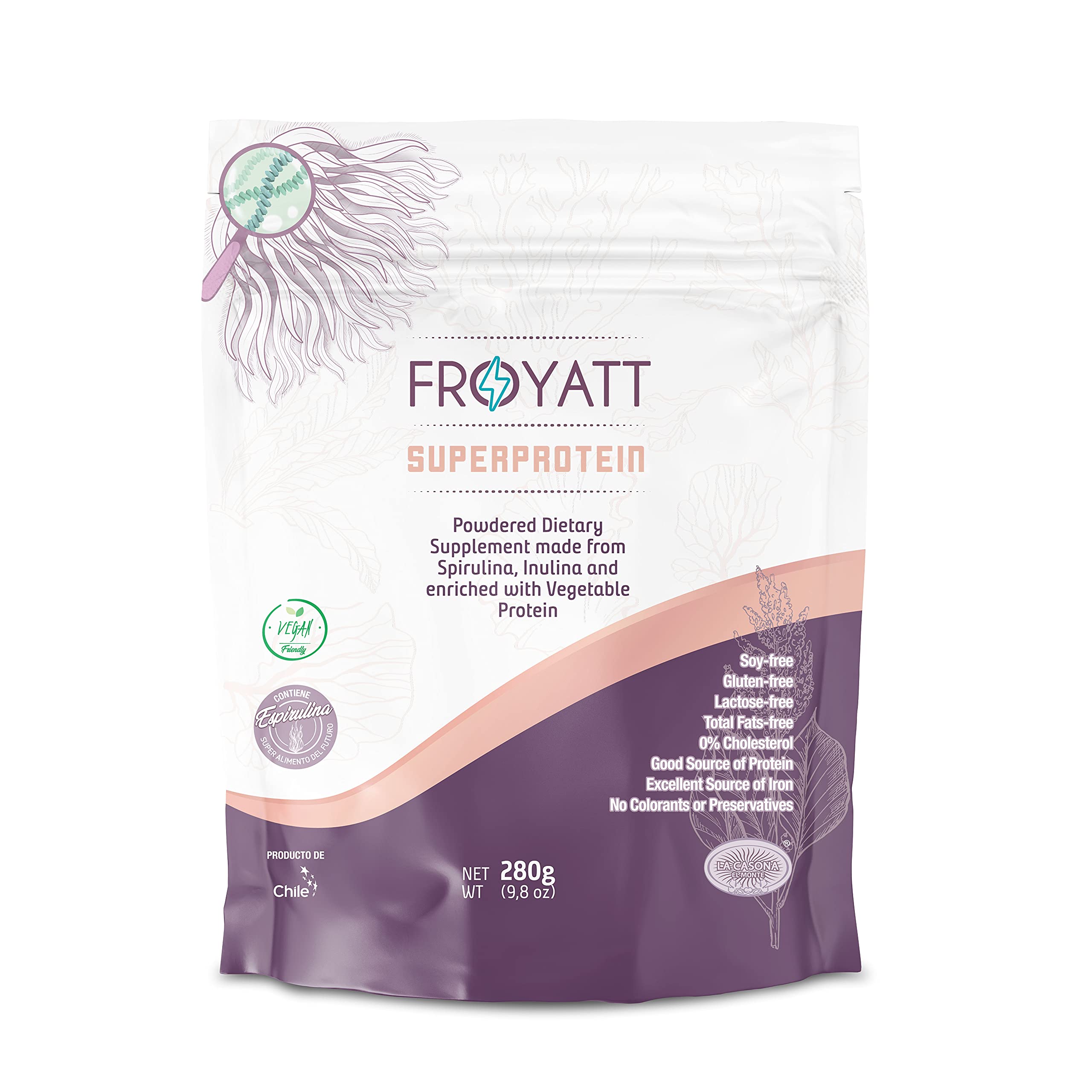 FROYATT SUPERPROTEIN gluten-free spirulina powder