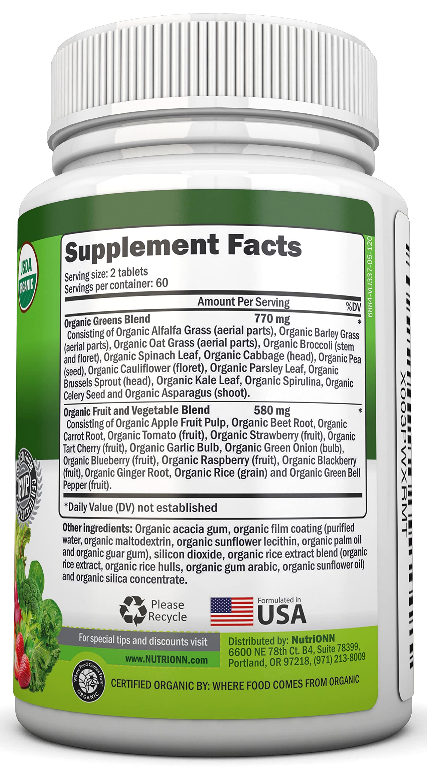 fruit and vegetable supplements for digestion