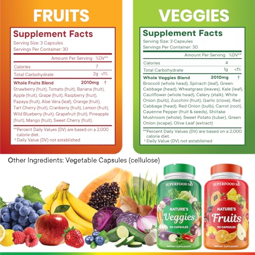 fruit and veggie capsules for health