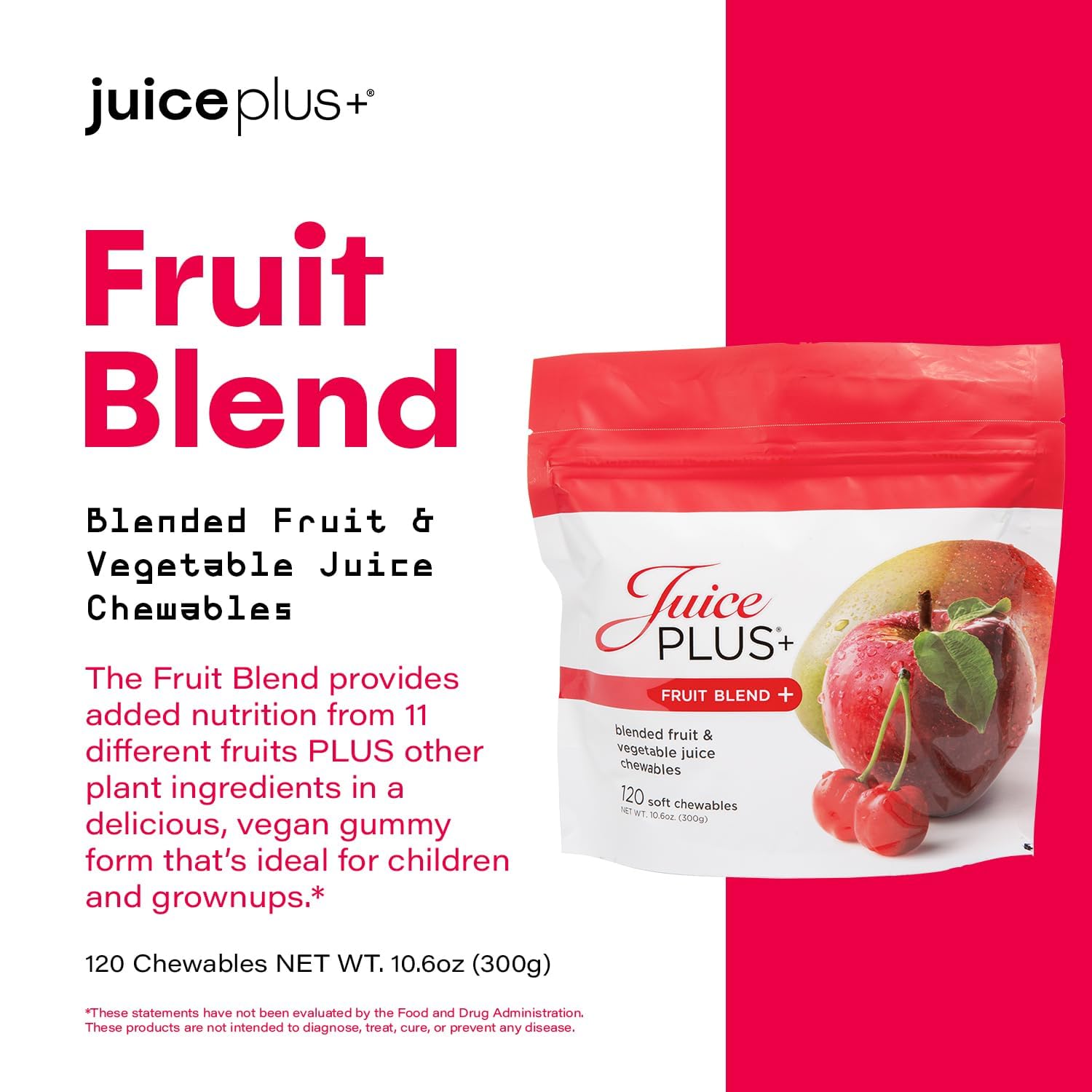 fruit-flavoured blended vitamin supplements