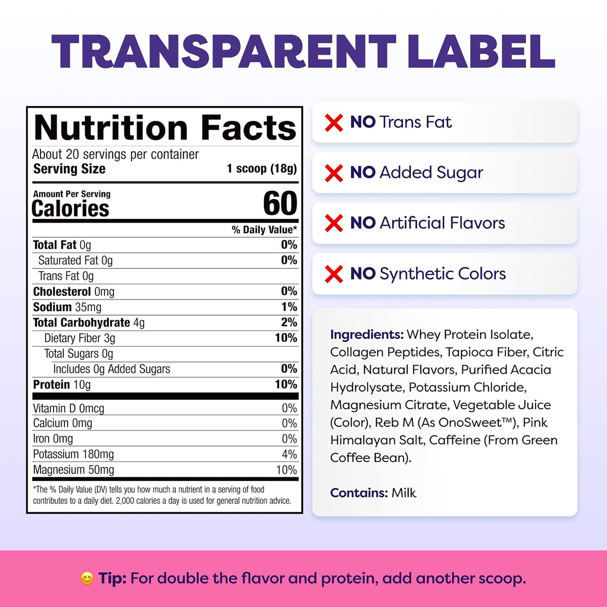 fruit-flavoured protein powder for workouts