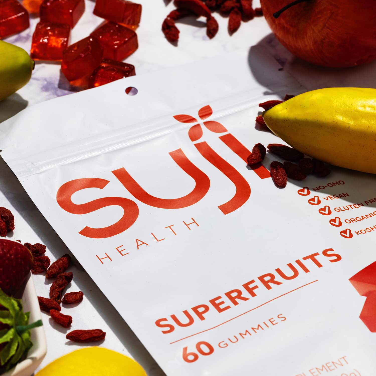 fruit-flavoured vitamin and mineral gummies