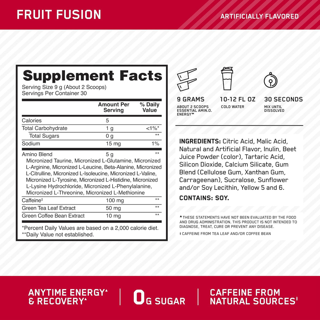 Fruit Fusion amino acids supplement