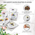 fruit-infused green tea sachets