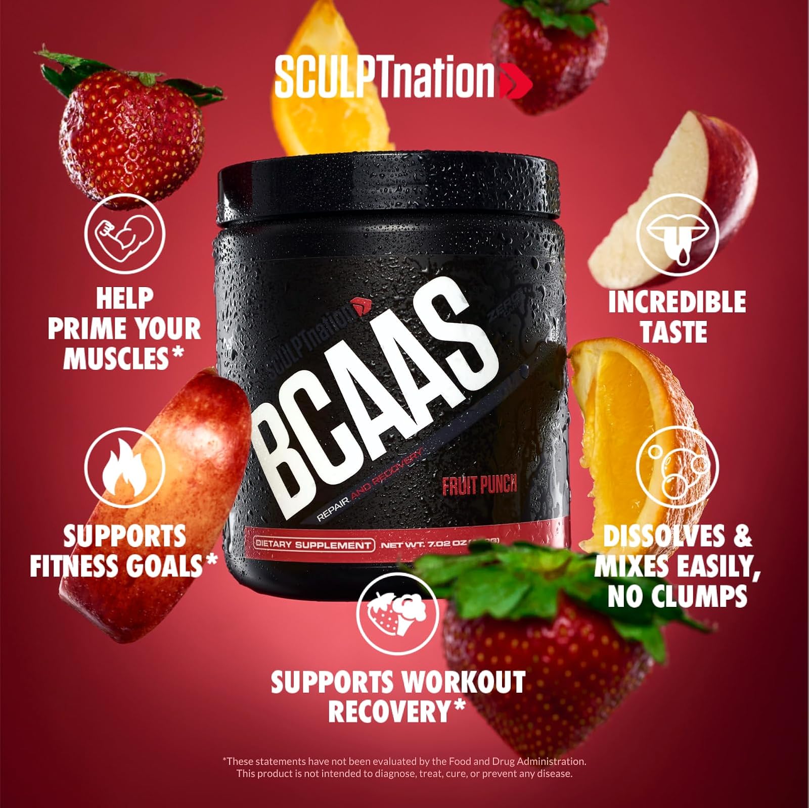 Fruit Punch BCAA for muscle recovery