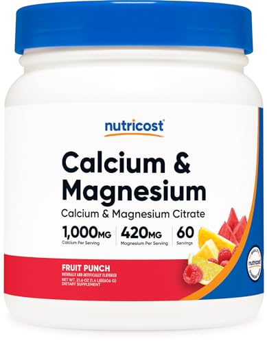 Fruit punch calcium supplement for energy