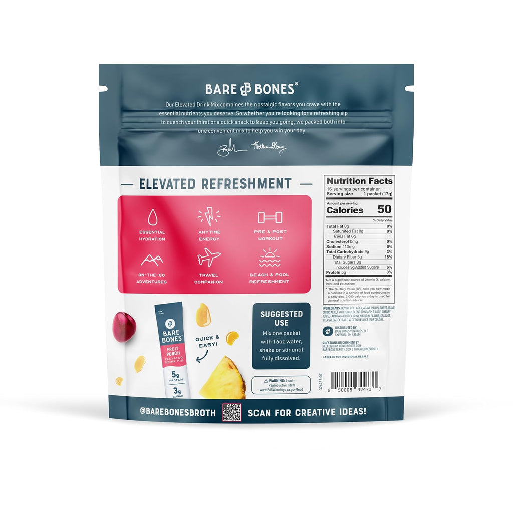 fruit punch collagen drink packets