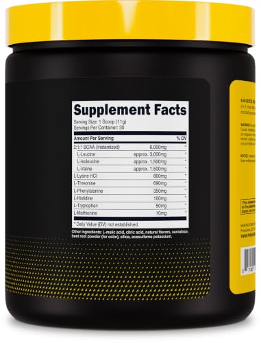 Fruit punch EAA powder for workouts