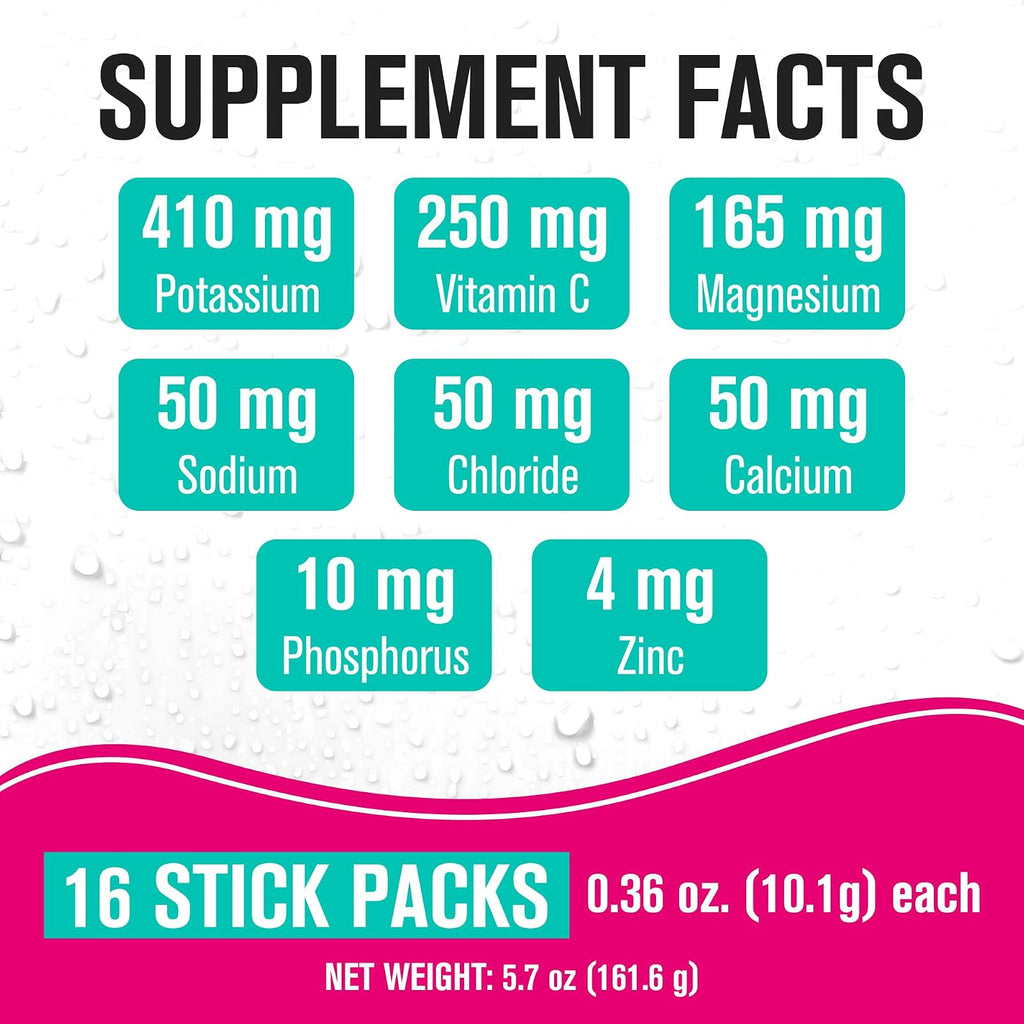 Fruit punch electrolyte drink mix