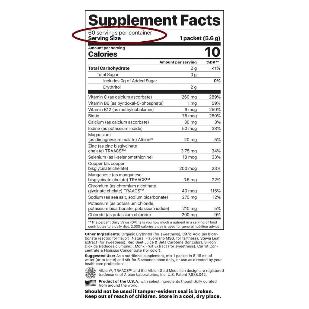 Fruit punch electrolyte drink mix