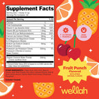 Fruit punch electrolyte powder for energy