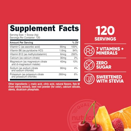 Fruit punch electrolyte powder for hydration