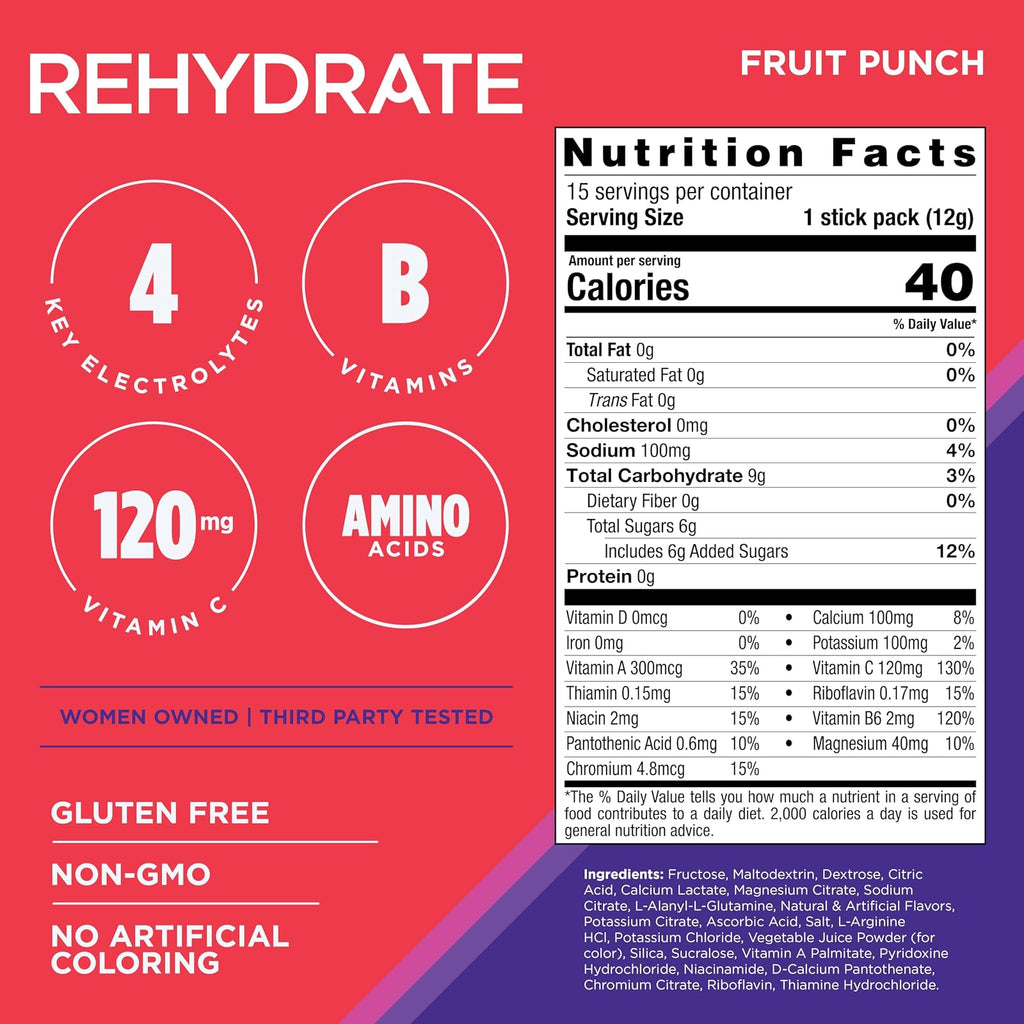 fruit punch electrolyte powder for hydration
