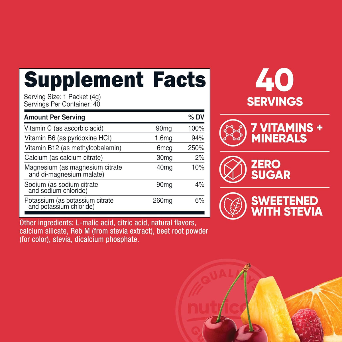 fruit punch electrolyte powder for hydration