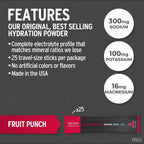 Fruit Punch electrolyte powder for sports