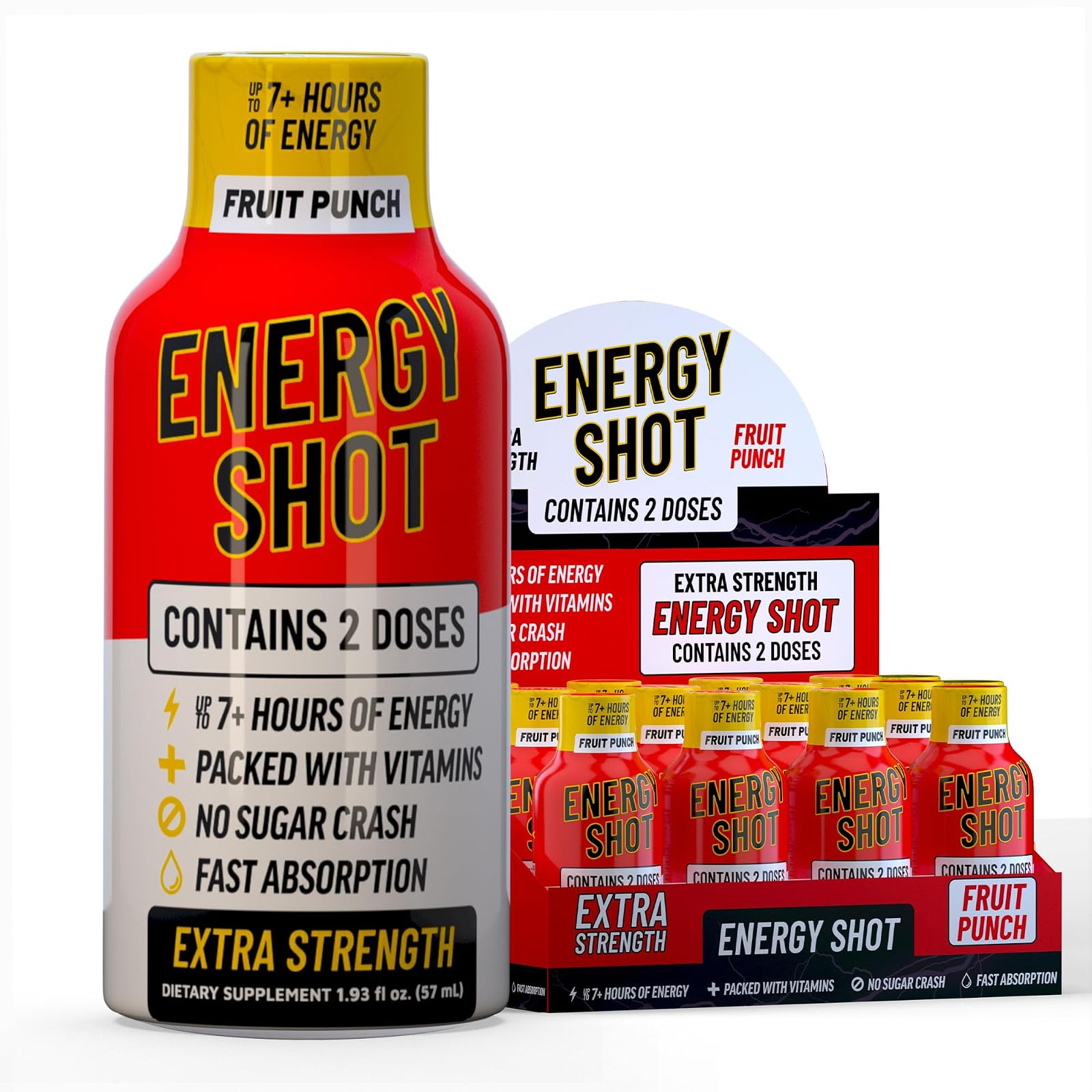 Fruit Punch energy shot for athletes