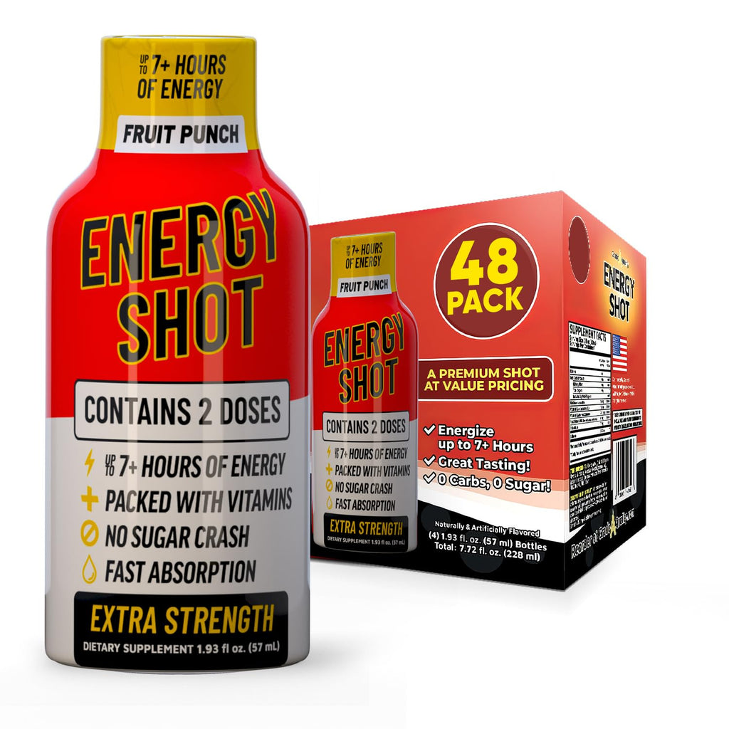 Fruit Punch energy shot for workouts