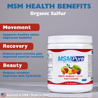 Fruit punch flavored MSM supplement