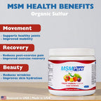 Fruit punch flavored MSM supplement