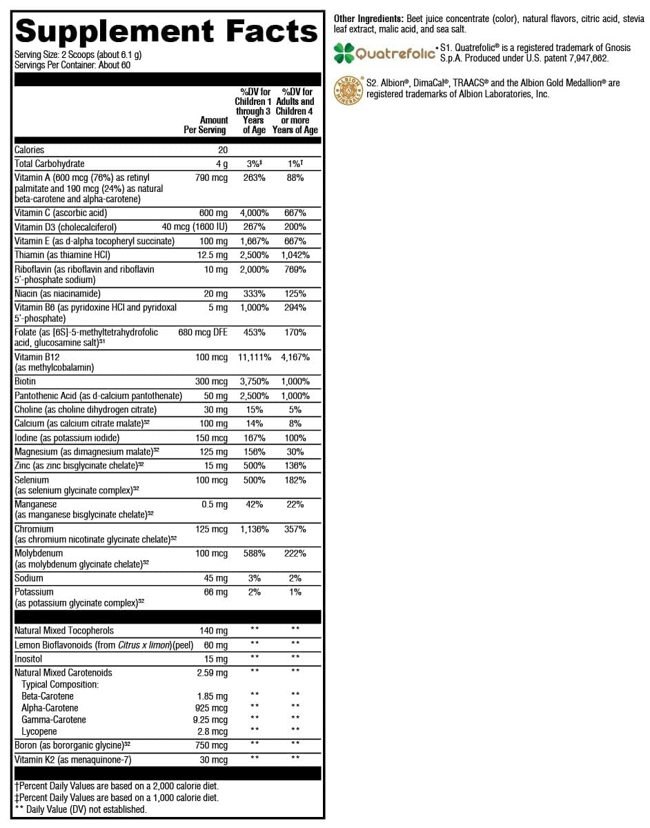 fruit punch flavour ActivNutrients supplement