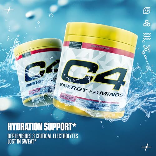 Fruit punch flavour BCAA energy drink