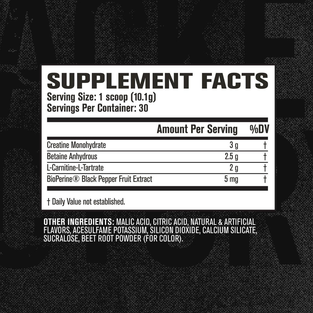 Fruit punch flavour creatine for workouts