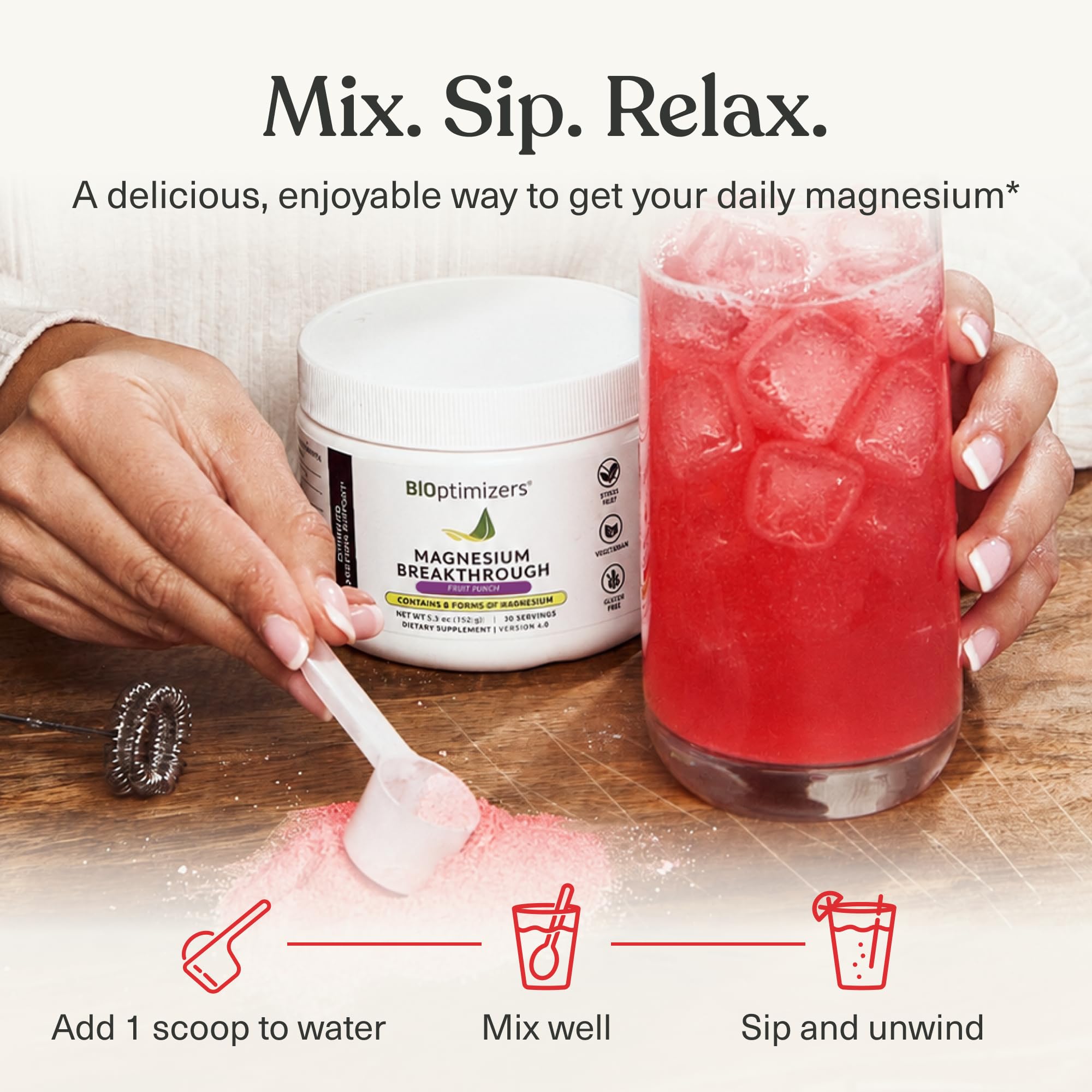fruit punch flavour magnesium supplement