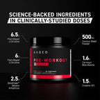 Fruit punch flavour pre-workout supplement