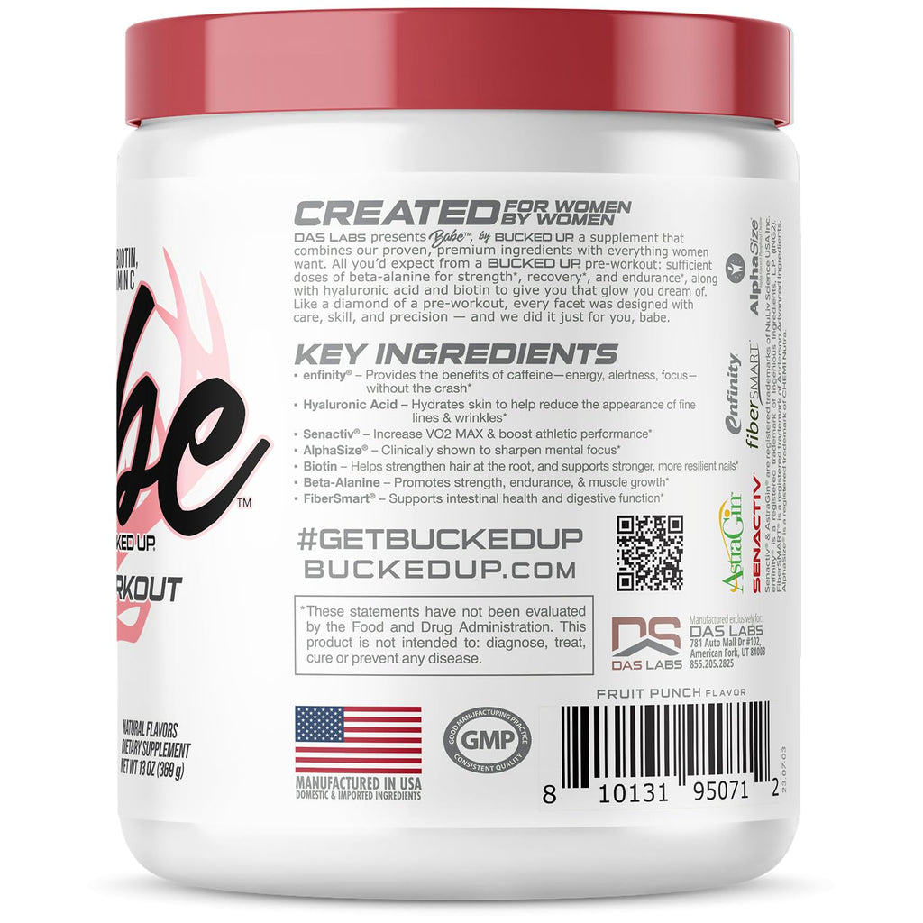 fruit punch flavour pre-workout supplement