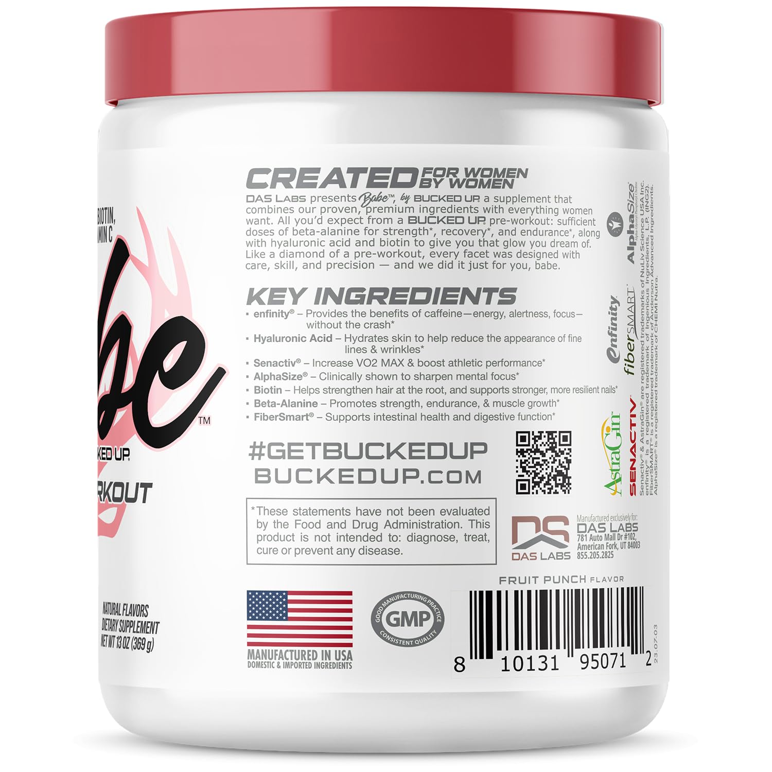 fruit punch flavour pre-workout supplement