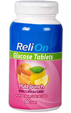Fruit punch glucose tablets for quick relief