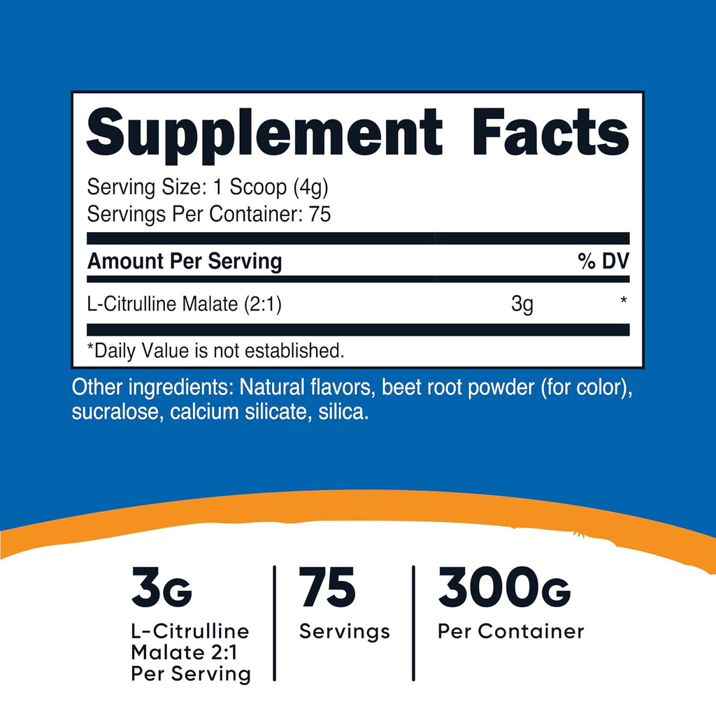 Fruit Punch L-Citrulline Malate for energy boost