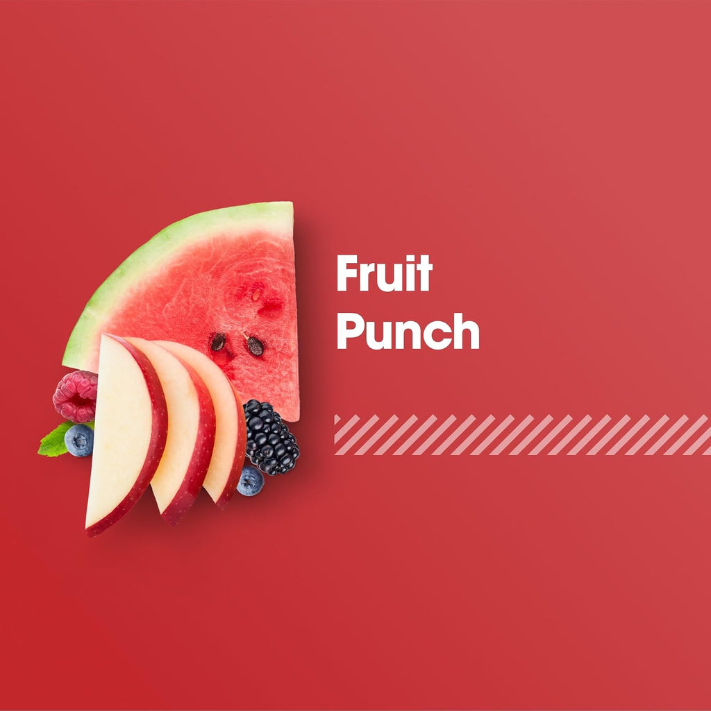 Fruit punch pre-workout energy boost