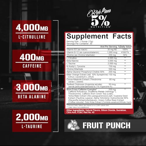 fruit punch pre workout energy boost