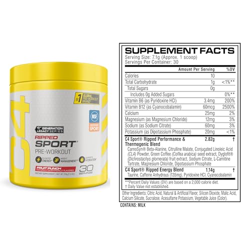 Fruit punch pre-workout flavour