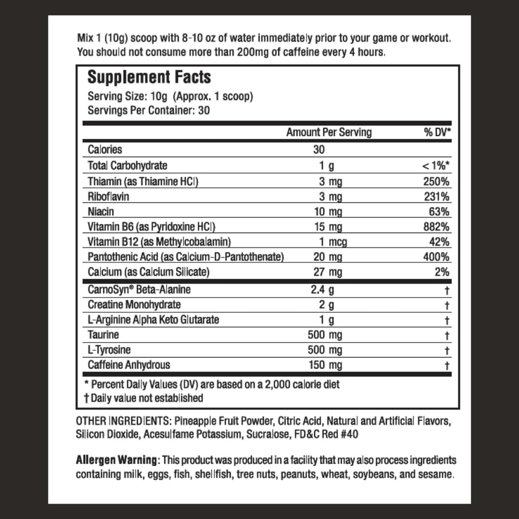 Fruit punch pre-workout for workouts