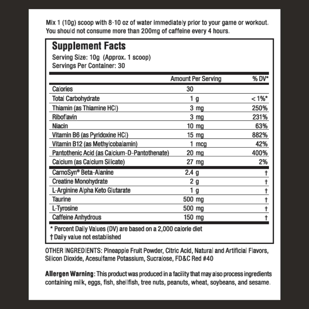 Fruit punch pre-workout for workouts