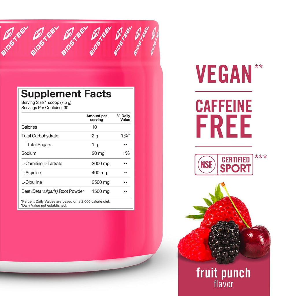 Fruit Punch pre-workout powder for athletes