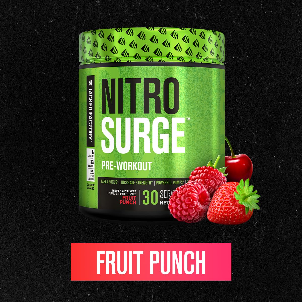 Fruit punch pre-workout supplement