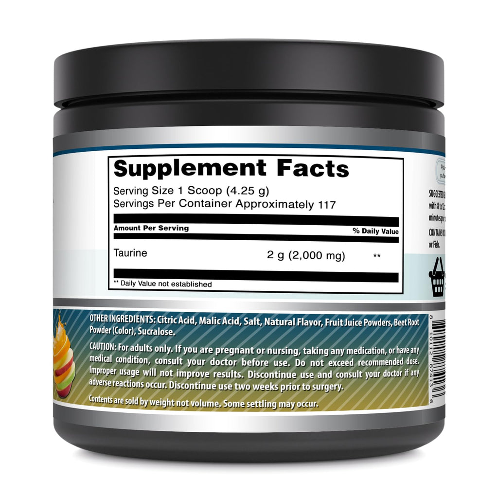 Fruit punch taurine powder flavour