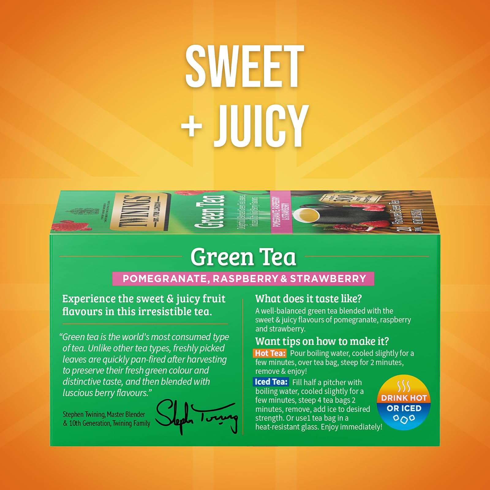 fruit tea blend with raspberry