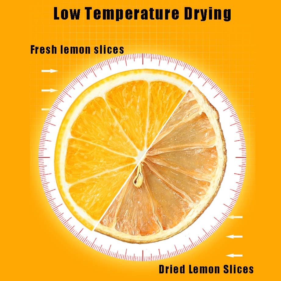 fruit tea with dehydrated lemon