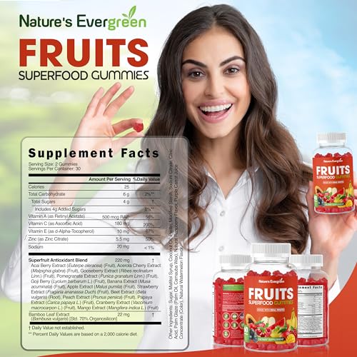 fruits and veggies gummy supplements