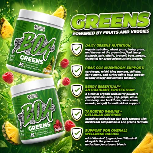 fruits and veggies in BOA Greens