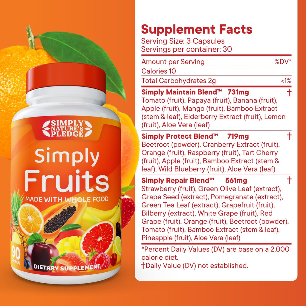 Fruits superfood supplement for kids